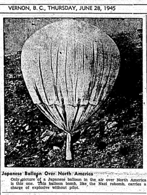 Floating Terror - Balloon Bombs over Canada - Okanagan Military History